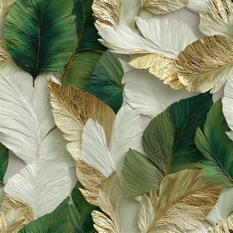 Kdghormy Luxury Modern Feather Wallpaper Self Adhesive Peel And Stick