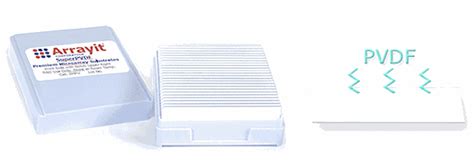 arrayit superpvdf microarray substrate slides barcoded box of 5