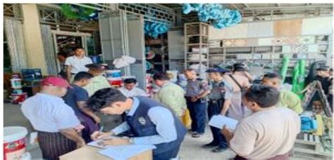 ရွှေပြည်သာမြို့နယ်ရှိ ဆောက်လုပ်ရေးလုပ်ငန်းသုံးပစ္စည်းဆိုင်များသို့ ကွင