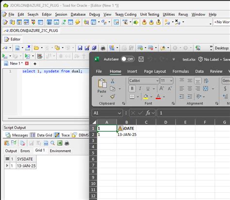 Toad For Oracle 2422754664 Data Export Converts Numbers And Dates To Strings Toad For