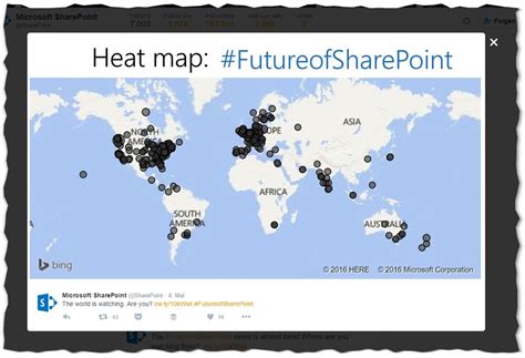Wo Sitzen Die Sharepoint Fans Eine Heatmap Von Futureofsharepoint