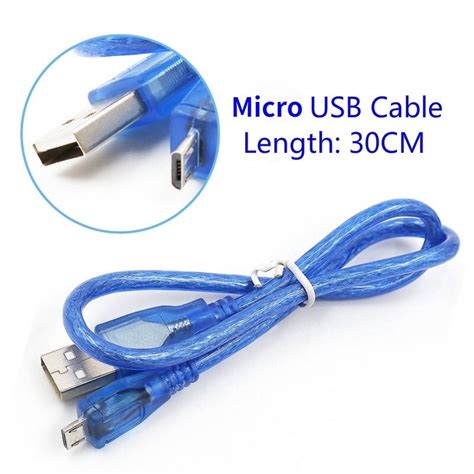 Cáp Usb Nano Mini Cáp Usb Micro Cáp Usb Vuông 30cm Cho Arduino Uno R3 Mega 2560 Nano Due