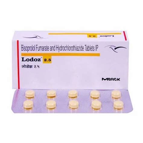 25mg Bisoprolol Fumarate Hydrochlorothiazide Tablets Ip At ₹ 8066