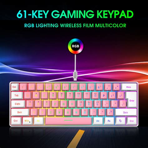 HXSJ V WB Keys Gaming RGB Keyboard For Gamers USB Backlight Keyboard With Multiple Shortcut