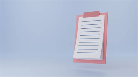 파란색 배경에 문서 아이콘입니다 클립 보드 작업 관리 할 일 체크리스트 작업 프로젝트 계획 개념 빠른 체크리스트 흰색 배경에 계획 게시 생산성 체크리스트 3d 렌더링 3차원