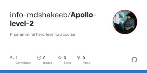 Github Info Mdshakeebapollo Level 2 Programming Hero Level Two Course