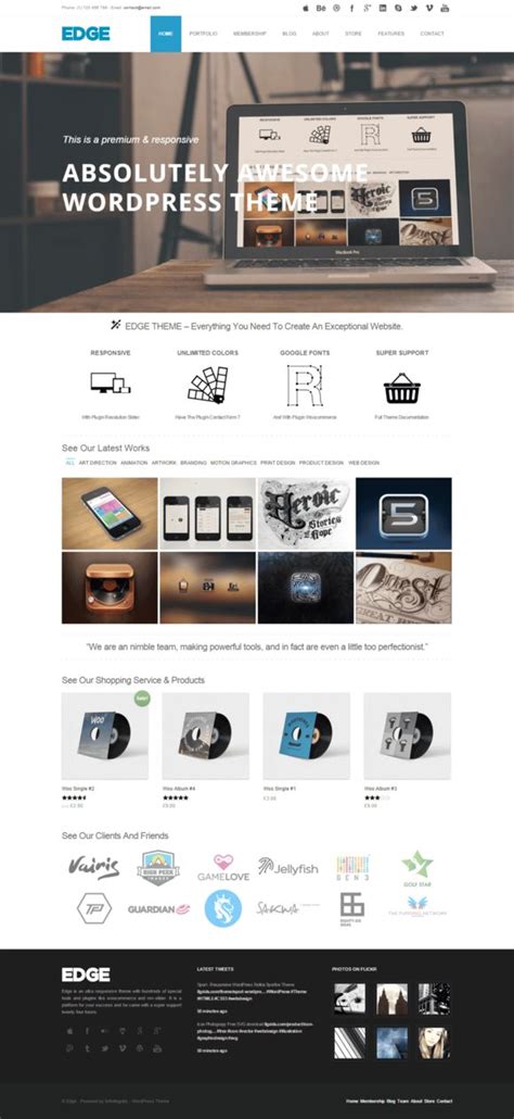 Edge Business WordPress Theme Business Wordpress Themes Wordpress Theme Design Wordpress Theme