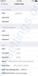 MTN APN Settings For IPhone South Africa G G APN Settings
