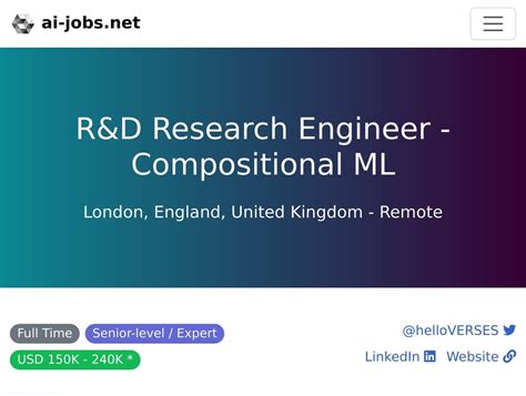 [hiring] randd research engineer compositional ml remote r ai ml jobs