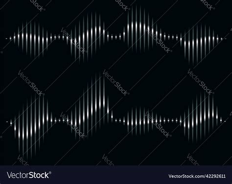 Sound Wave Rhythm Abstract Music Pulse Background Vector Image