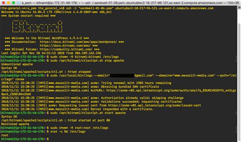 Renew A Lets Encrypt Ssltls Certificate On An Aws Ec2 Instance