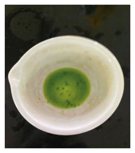 A Extraction And B Determination Of Chlorophyll Content From Sample Download Scientific