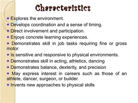 Bodily Kinesthetic Intelligence Ppt