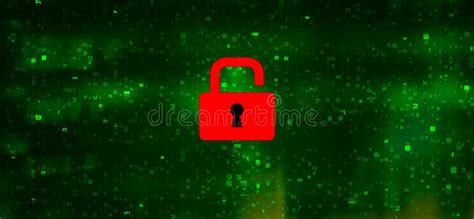 Cyber Security And Hacking Concept Vector Background Stock Vector