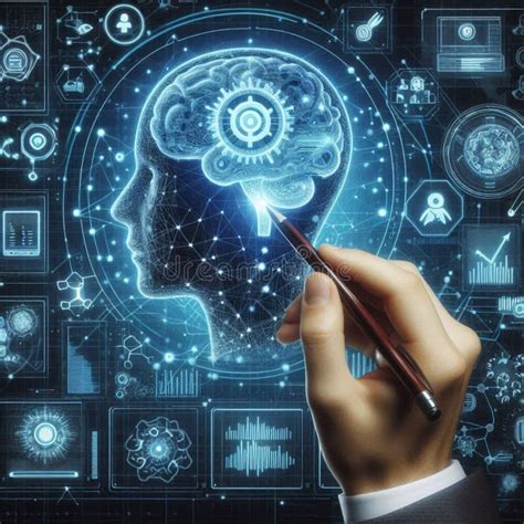 illustration of a machine learning process featuring artificial