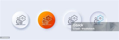 작업 라인 아이콘입니다 사업 고용 표시입니다 선 아이콘 벡터 0명에 대한 스톡 벡터 아트 및 기타 이미지 0명 3차원 형태 고급 Istock