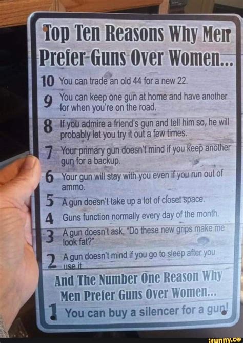 Top Ten Reasons Why Meir Prejer Guns Over Women 10 You Can Trade An