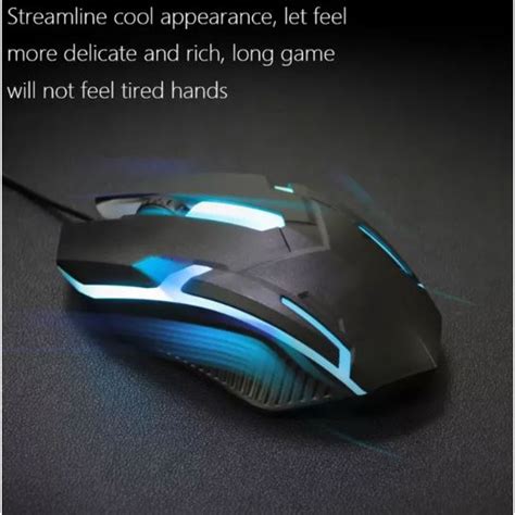 Usb Wired Gaming Mouse High Performance Mouse With Led Lights For Computer Notebook Laptop