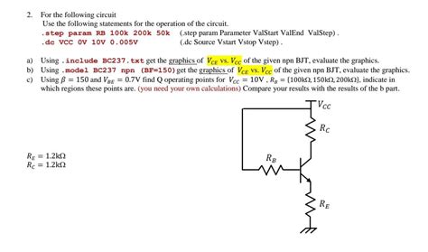 Solved 2. For the following circuit Use the following | Chegg.com