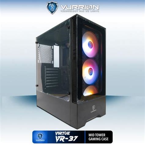 Jual Casing Pc Komputer Vurrion Virtue Vr 37 Black Free 3 Fan Rgb Kota Makassar