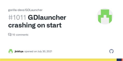 GDlauncher Crashing On Start Issue Gorilla Devs GDLauncher GitHub