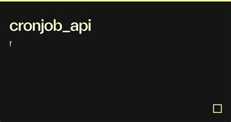 Cronjob Api Codesandbox