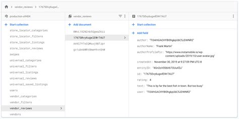 Setting Up Firebase Tables IOS App Templates