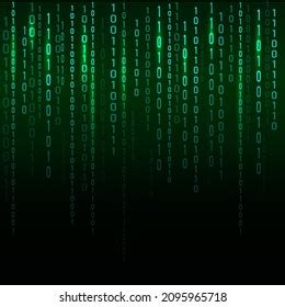 Code Background Matrix Falling Top Vector Stock Vector Royalty Free