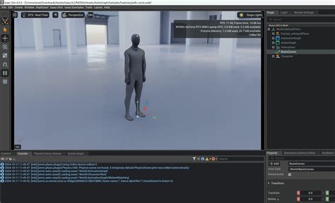 can anyone successfully run an example of animgraph on isaac sim4 2 0