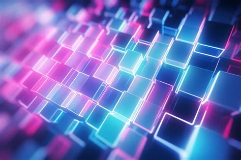 Premium Ai Image A Close Up Of A Computer Keyboard With A Lot Of Squares Generative Ai