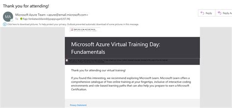 Microsoft Azure Virtual Training Day Exam Voucher Not Yet Received Microsoft Qanda