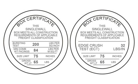 Box Certificate Stamp