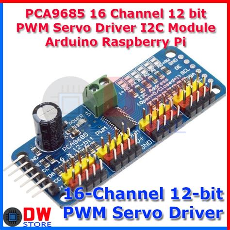 Jual PCA9685 Driver Servo Motor I2C 16 Channel 12 Bit PCA 9685 Module Shopee Indonesia