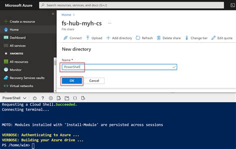 Upload And Run An Azure Powershell Script From Your Clouddrive In Azure