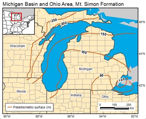 Mt Simon Formation Michigan Basin And Ohio Area 11 Gulf Coast