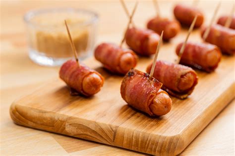 Bacon Blanketed Sahlens Cocktail Wieners Sahlen Packing Co