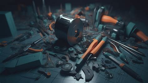 Various Scene Bunch Of Tools In The Background A Backgrounds  Free
