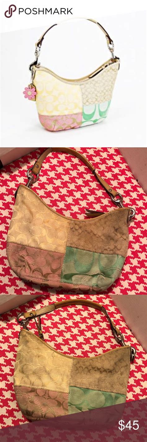 Coach Pastel Patchwork Hobo Bag
