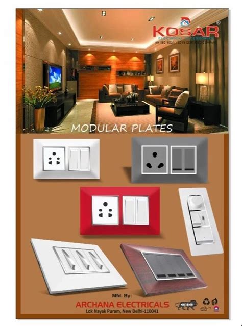 Curve Black Modular Plate At Rs 22piece Modular Switch Plate In New