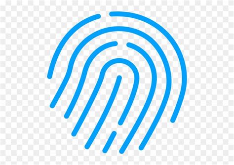 Download And Share Clipart About Fingerprint Log Out Logout Icon Clipart Fingerprint Blue