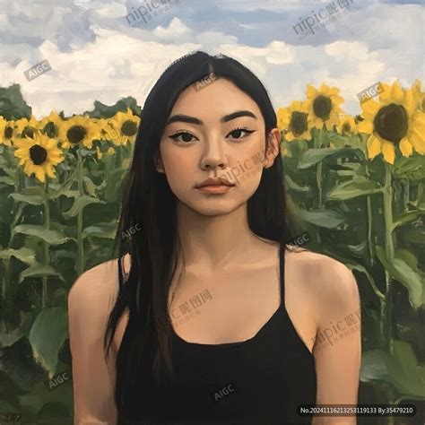 Ai创作图追光夏日葵 写实人物绘画 丙烯画人物 高极油画风 写实人物插画 写实主义肖像画 布面油画肖像 超写实油画 超写实插画 油画特效照片 手绘油画风 丙烯肖像画 现实与油画的碰撞 中国写实