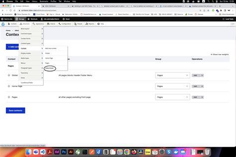 deleted context link still exists in admin toolbar menu