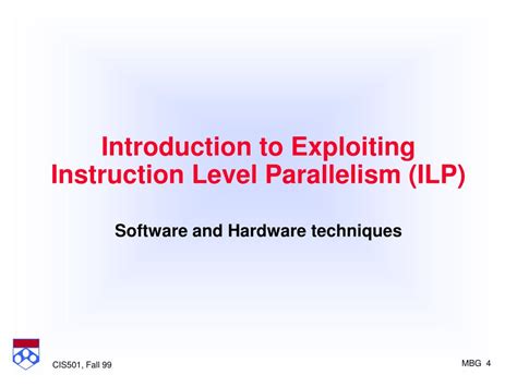 ppt lecture 17 instruction level parallelism ilp and input output i