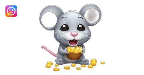 Crying Mouse Holding Candy Emoji Ai Emoji Generator
