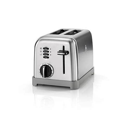 독일직구 토스터기 토스트기 Cuisinart 2 슬롯 토스터 6개의 브라우닝 레벨 및 정지 기능 성에 제거 예열 베이글 복고