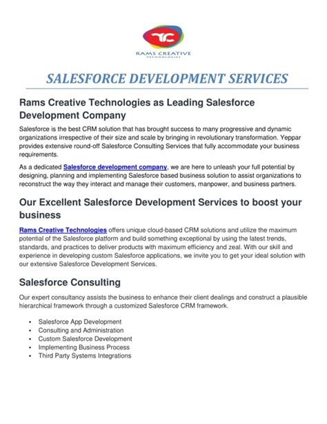 Ppt Salesforce Development Services Powerpoint Presentation Free Download Id 12747410