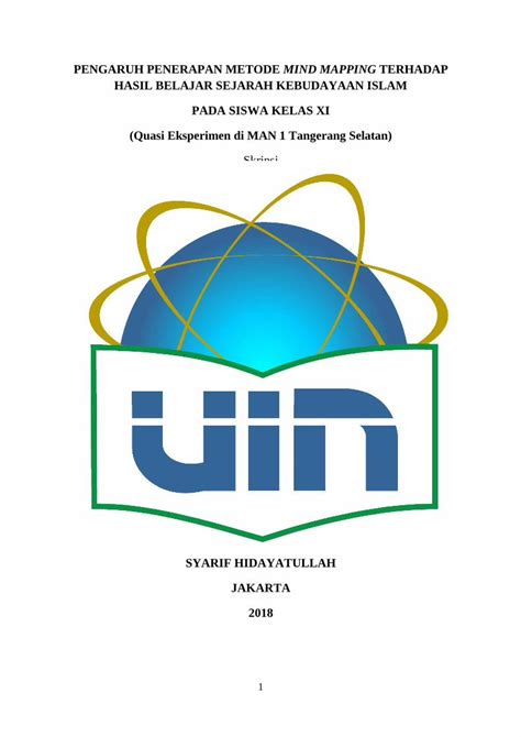 Pdf Pengaruh Penerapan Metode Mind Mapping …repository Uinjkt Ac Id Dspace Bitstream 123456789