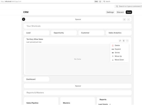 Dashboard Customization Error Erpnext Frappe Forum