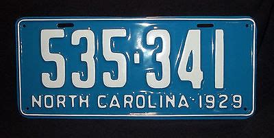 1929 North Carolina License Plate Professionally Restored 491076176