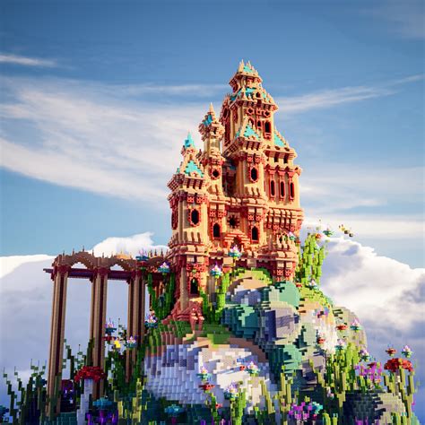 Fantasy Castle Minecraft Medieval Fantasy Castle Concept Build